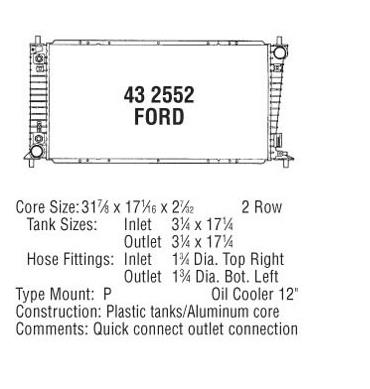 CU2136 SPI radiador, refrigeración del motor