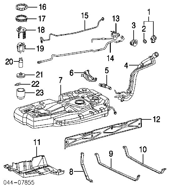2328020040 TOYOTA regulador de presión de combustible