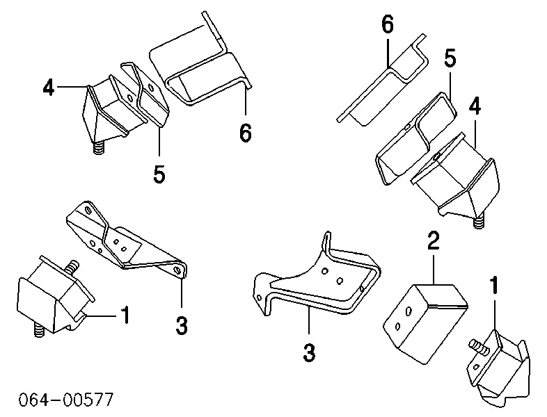 KKB102450 BEARMACH soporte de motor, izquierda / derecha