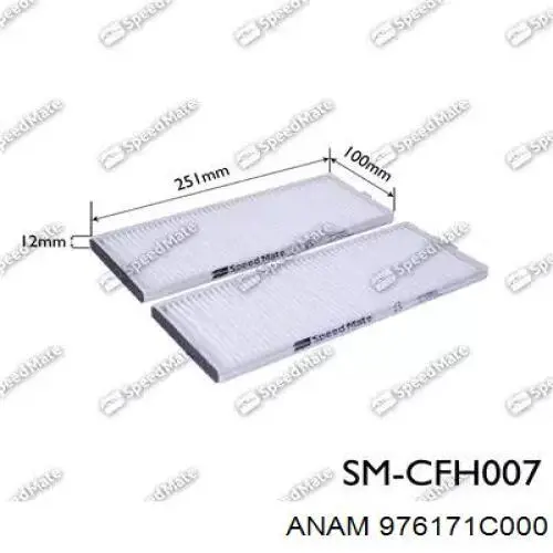 976171C000 Anam filtro habitáculo