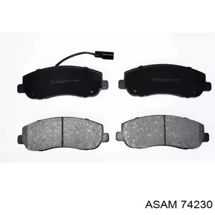 74230 Asam pastillas de frenos delanteras