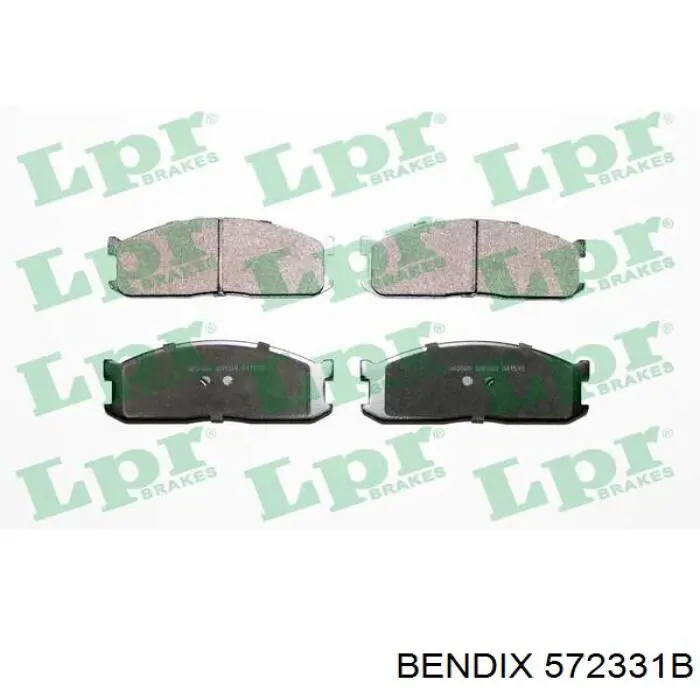 572331B JURID/BENDIX pastillas de freno delanteras