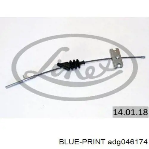 1002341 Adriauto cable de freno de mano trasero derecho/izquierdo ...