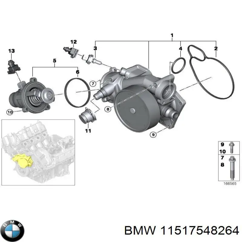 11517548264 BMW bomba de agua