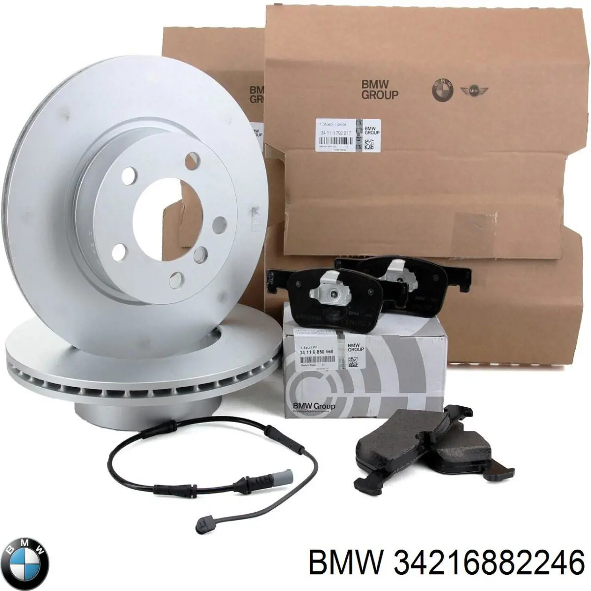 34216882246 BMW disco de freno trasero