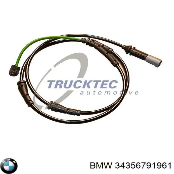 34356791961 BMW contacto de aviso, desgaste de los frenos, trasero ...