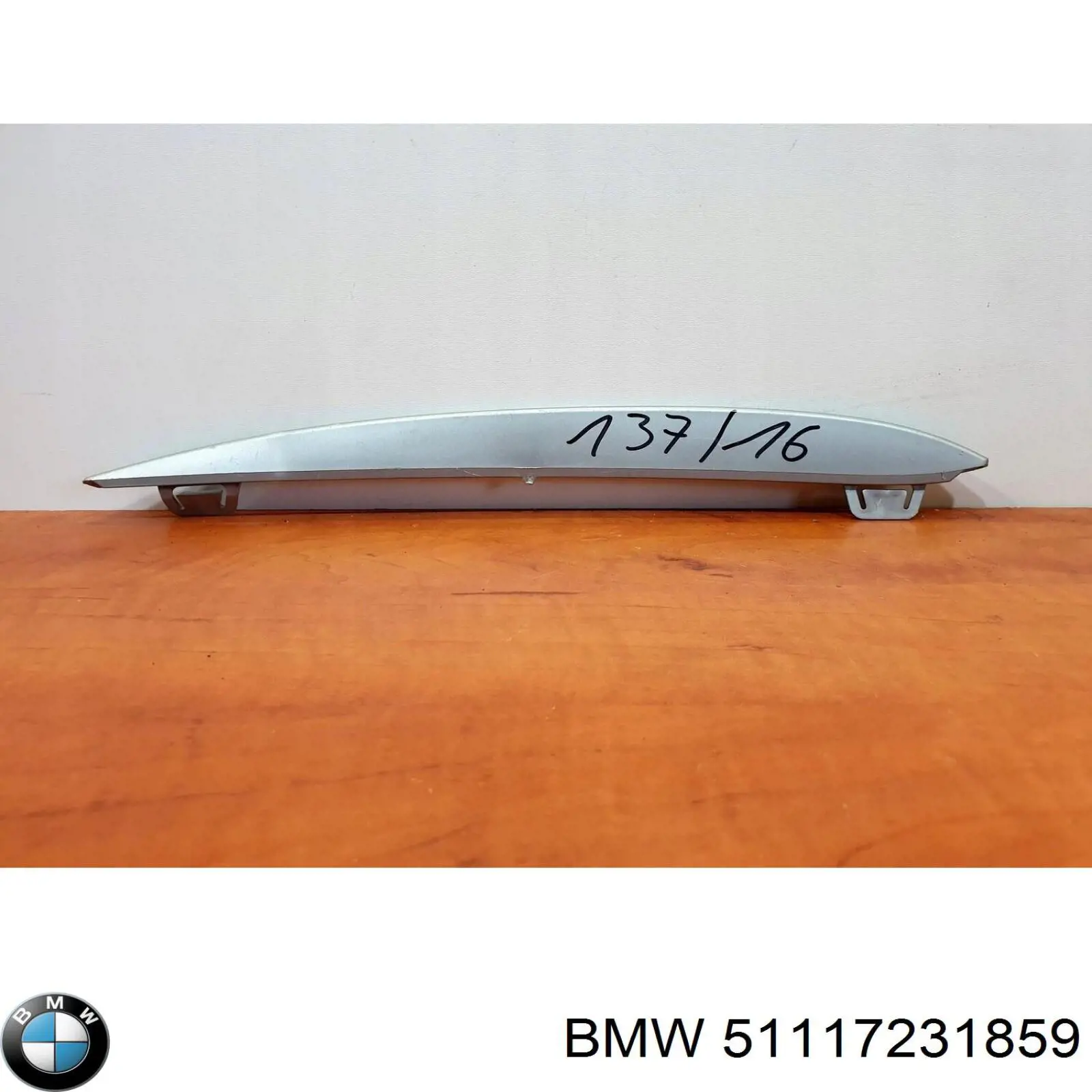 51117231859 China moldura de parachoques delantero izquierdo