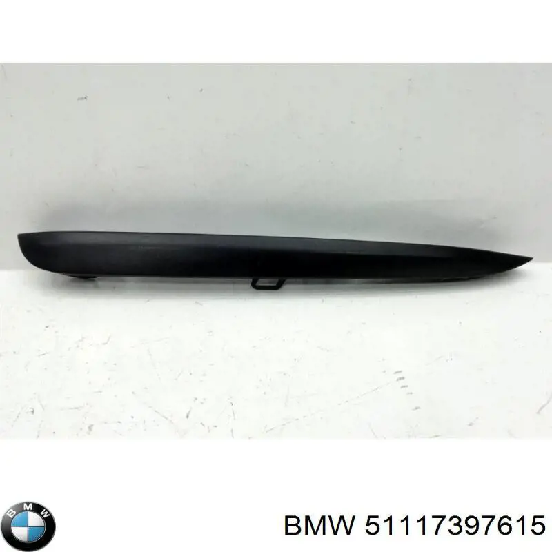 51117397615 BMW Moldura de rejilla parachoques delantero izquierda