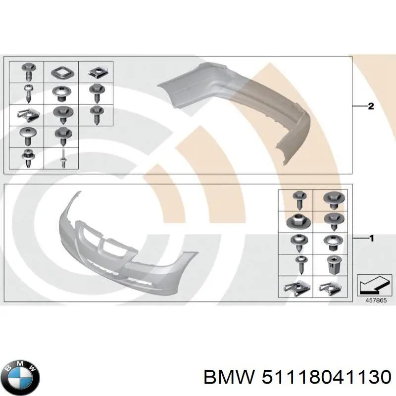 51118041130 BMW parachoques