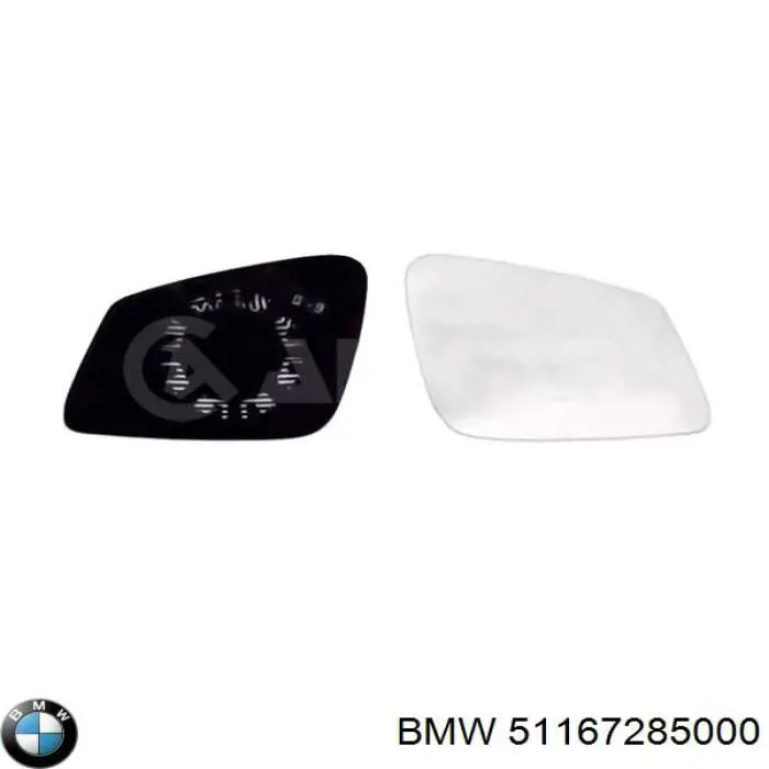 51167285000 BMW cristal de espejo retrovisor exterior derecho
