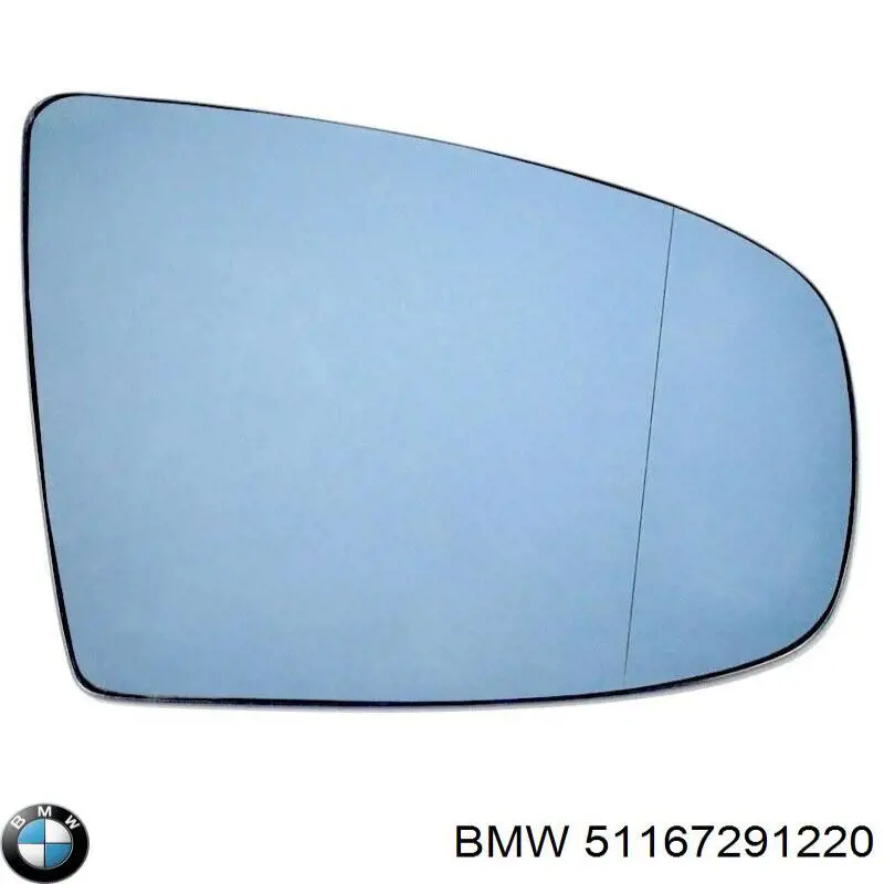 51167291220 BMW cristal de espejo retrovisor exterior derecho