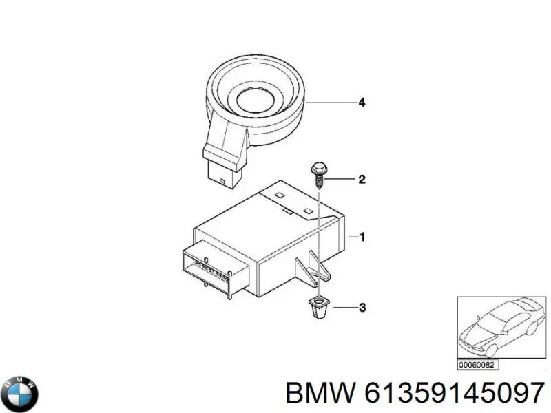 61359145097 BMW Modulo De Control Del Inmobilizador