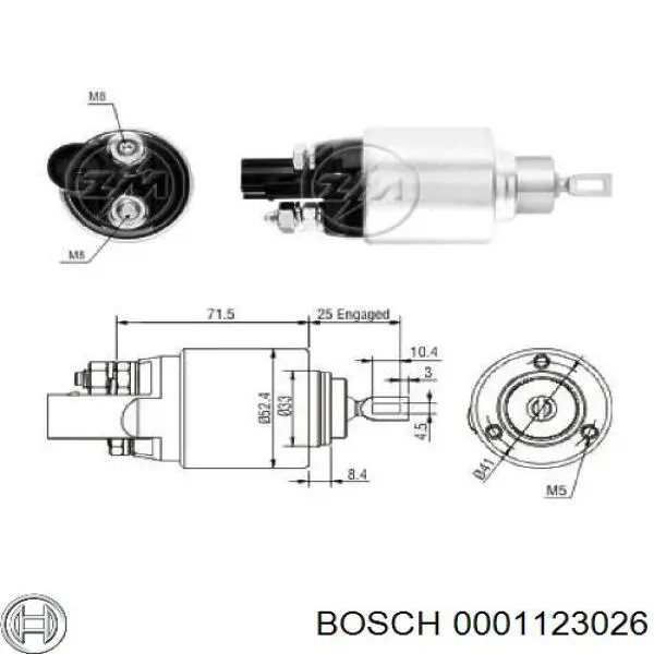 0.001.123.026 Bosch motor de arranque