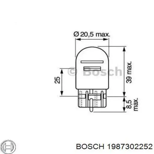 1987302252 BOSCH Bombilla