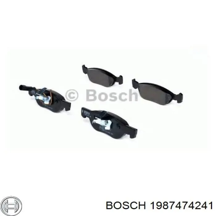 1987474241 BOSCH Conjunto De Muelles Almohadilla Discos Delanteros