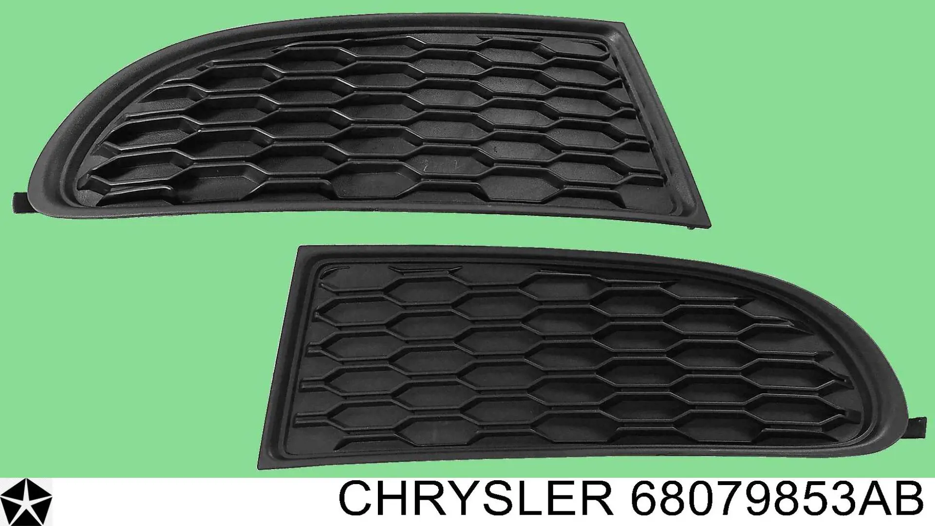 68079853AB Chrysler rejilla del parachoques delantera izquierda comprar ...