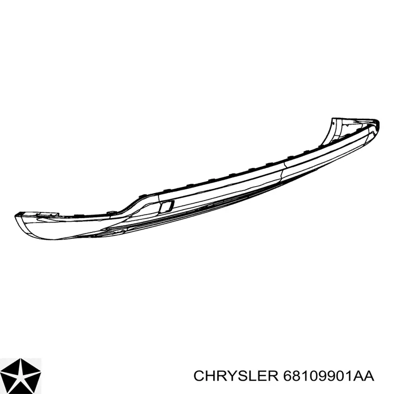 K68109901AA FIAT/ALFA/LANCIA Parachoques trasero, parte inferior
