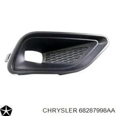 68287998AA CHRYSLER rejilla de ventilación, parachoques trasero, derecha