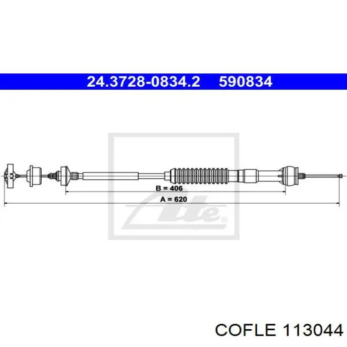 113044 Cofle cable de embrague