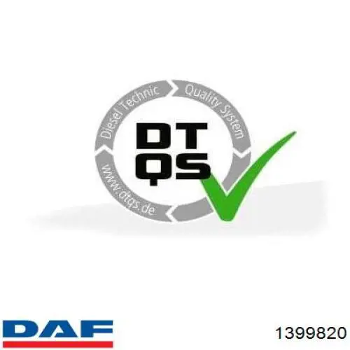 1399820 DAF tapón de expansión de refrigerante/anticongelante