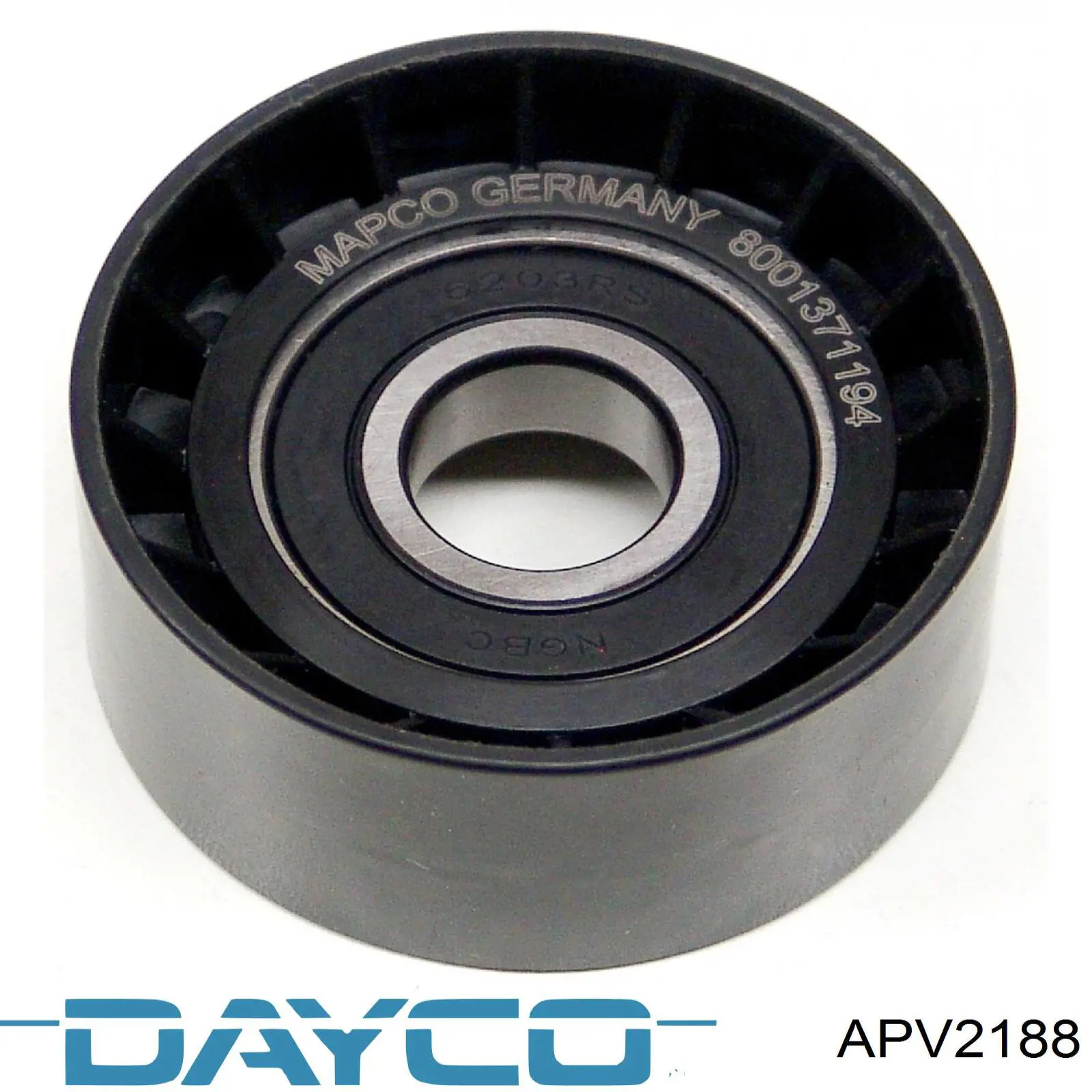 APV2188 DAYCO polea inversión / guía, correa poli v