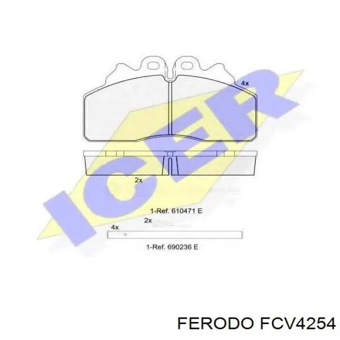 FCV4254 Ferodo pastillas de freno traseras comprar barato