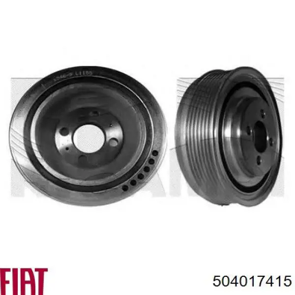 504078435 Iveco polea, cigüeñal