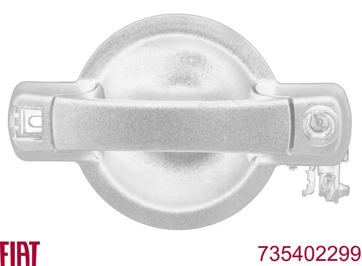 735309963 Fiat/Alfa/Lancia manecilla de puerta de batientes, izquierda ...