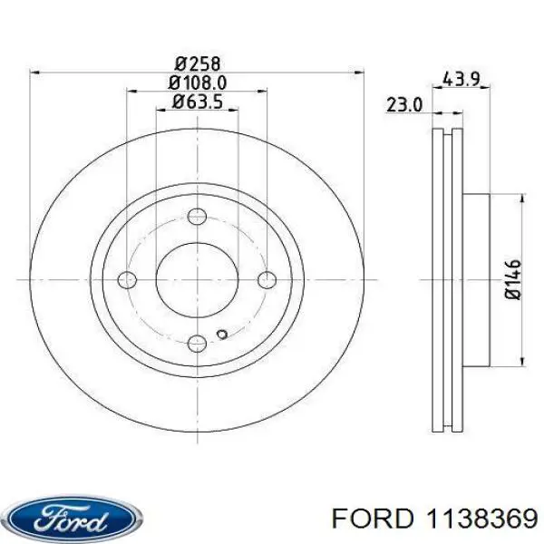 1132991 FORD llantas de acero (estampado)