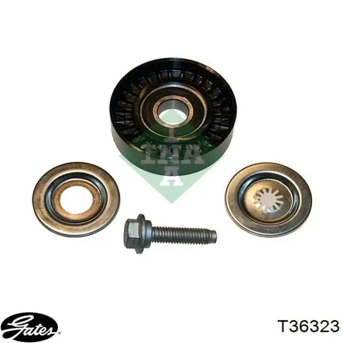 T36323 Gates polea inversión / guía, correa poli v