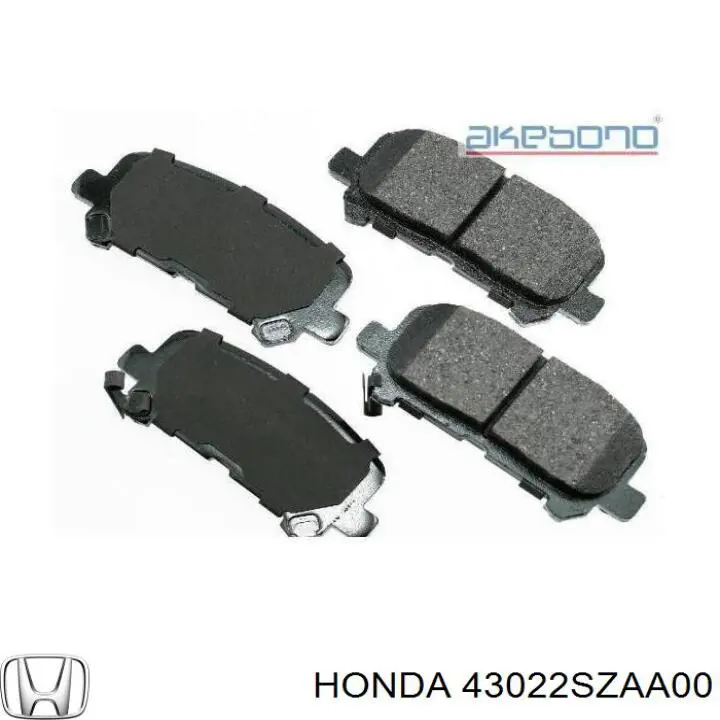 43022SZAA00 HONDA Pastillas de freno traseras