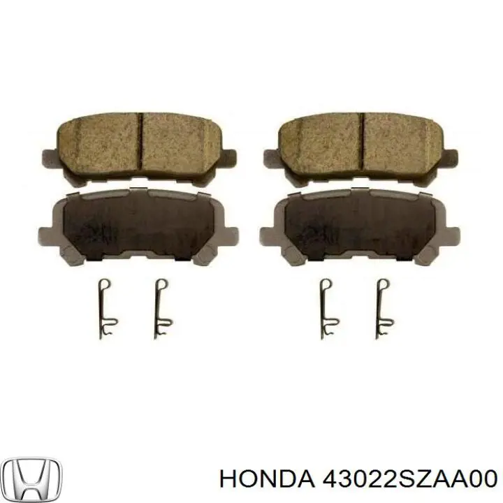 43022SZAA00 HONDA Pastillas de freno traseras