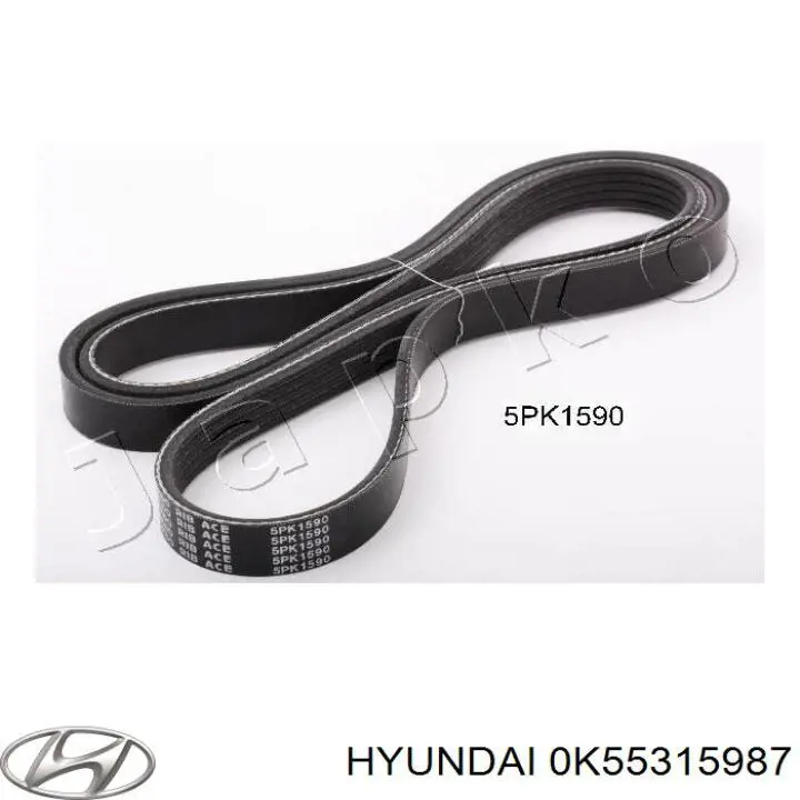 0K55315987 HYUNDAI/KIA Correa trapezoidal
