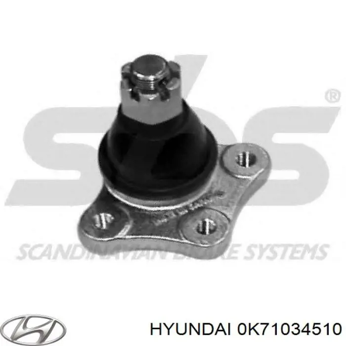 0K71034510 HYUNDAI/KIA Rótula de suspensión inferior