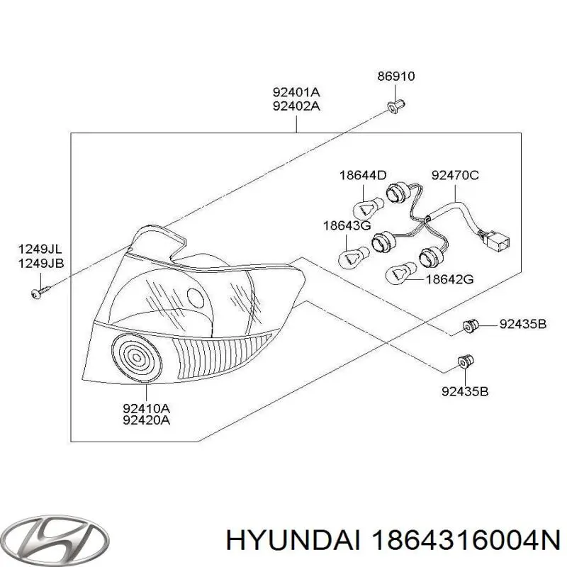 1864316004N Hyundai/Kia mejor precio para Avtopro