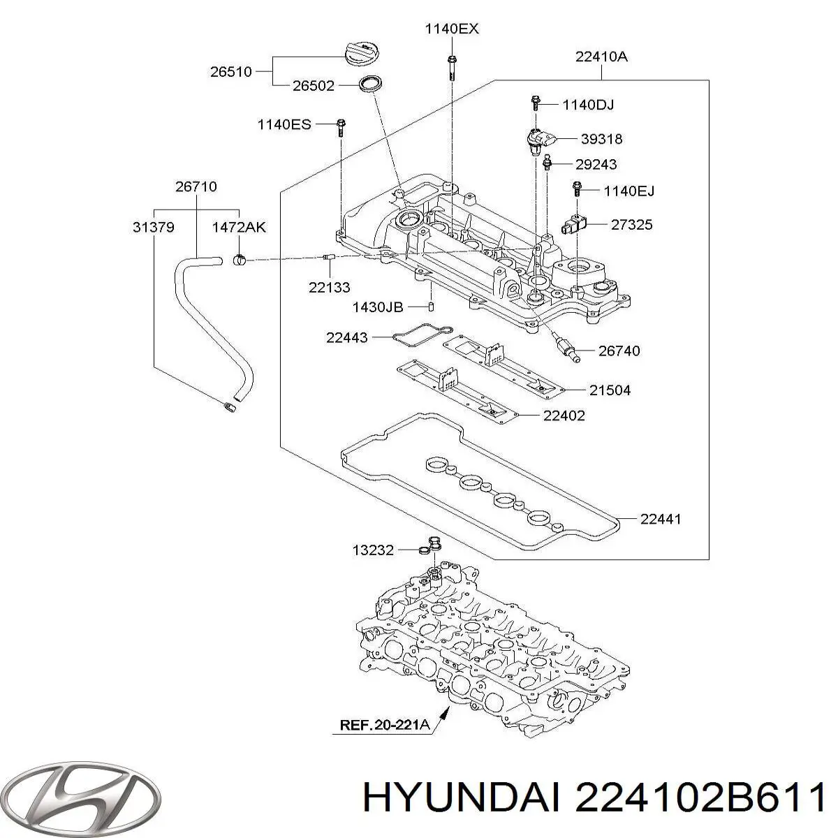224102B611 Hyundai/Kia mejor precio para Avtopro
