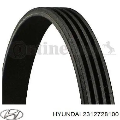 2312728100 HYUNDAI/KIA Correa trapezoidal