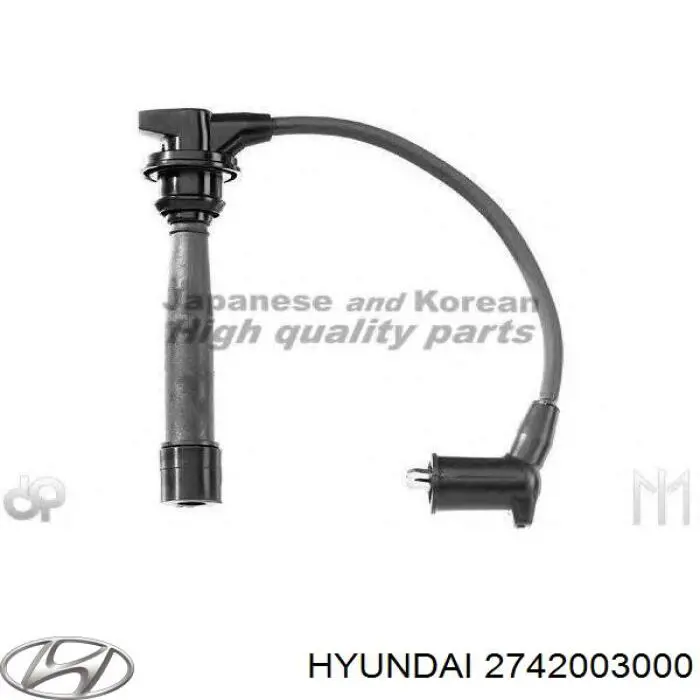 27420-03000 HYUNDAI/KIA Cable de encendido, cilindro numero 1, 4