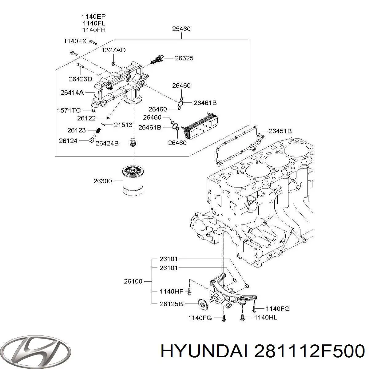 281112F500 HYUNDAI/KIA - repuestos Hyundai/Kia a precio barato