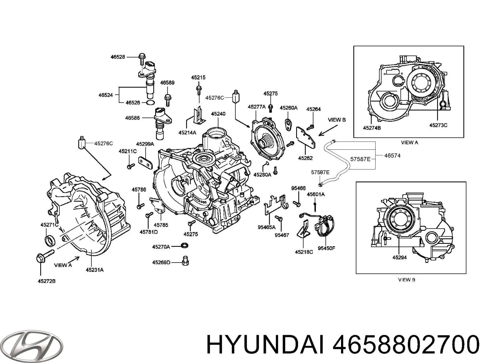 4658802700 HYUNDAI/KIA Sensor de velocidad