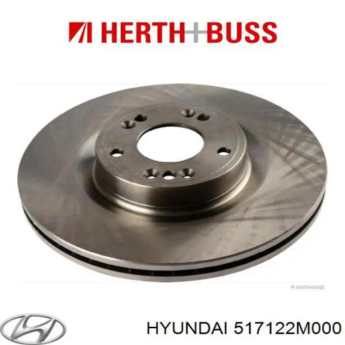 S517122M000 HYUNDAI/KIA disco de freno delantero