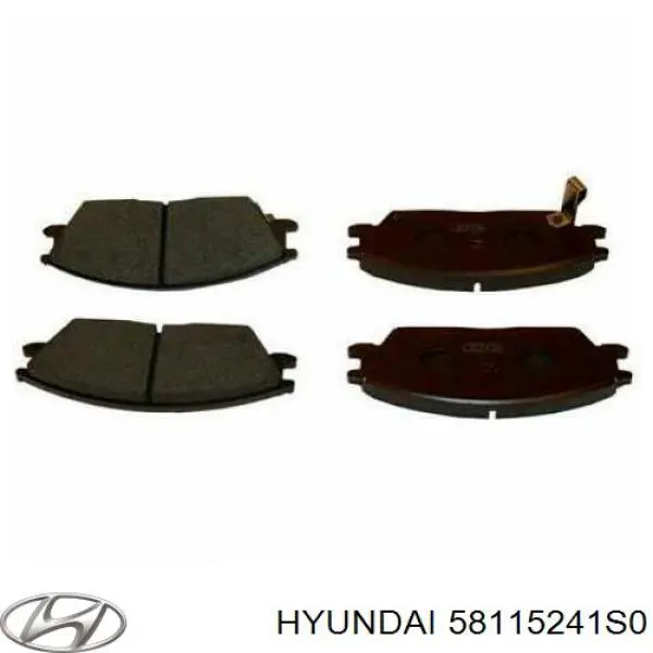 58115241S0 HYUNDAI/KIA Pastillas de freno delanteras