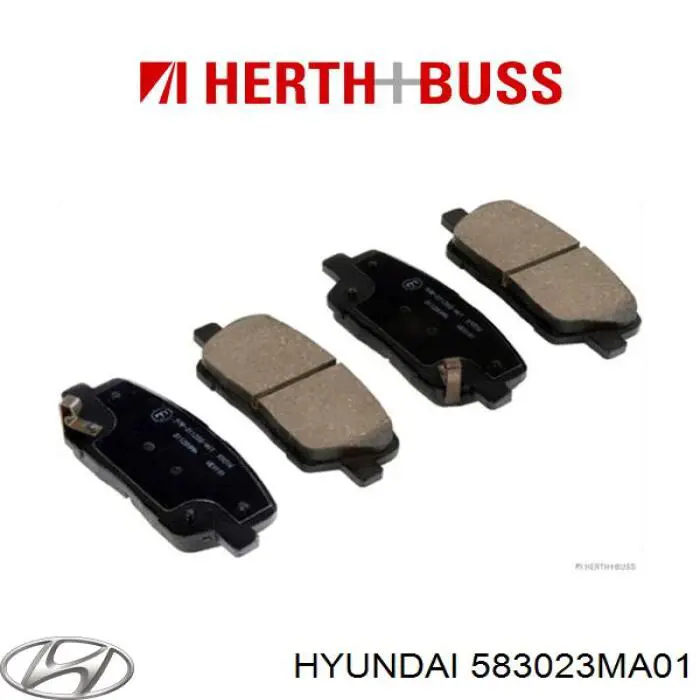 583023MA01 HYUNDAI/KIA Pastillas de freno traseras