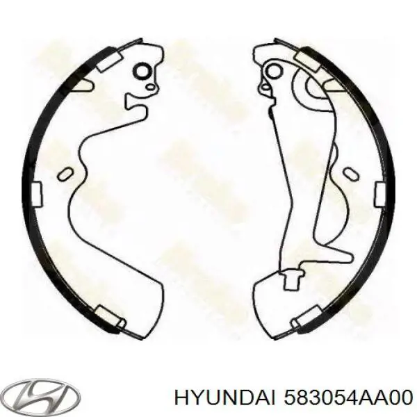 583054AA00 Hyundai/Kia zapatas de frenos de tambor traseras