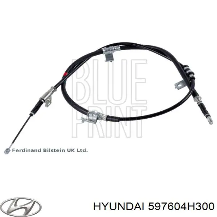 597604H300 Hyundai/Kia cable de freno de mano trasero izquierdo