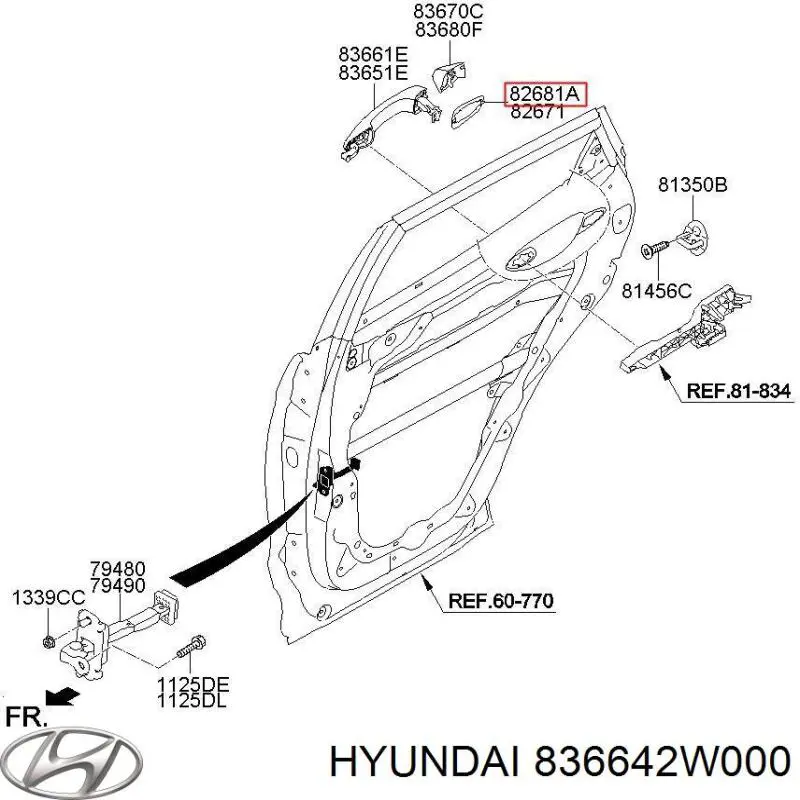 836642W000 HYUNDAI/KIA - repuestos Hyundai/Kia a precio barato