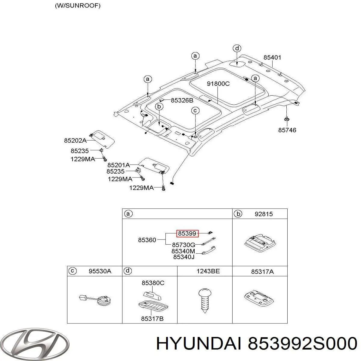 853992S000 HYUNDAI/KIA - repuestos Hyundai/Kia a precio barato