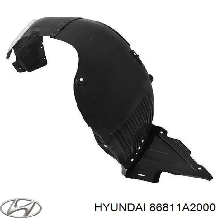 86811A2000 HYUNDAI/KIA Guardabarros interior izquierdo, aleta delantera