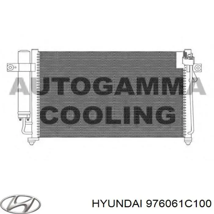 976061C100 HYUNDAI/KIA condensador aire acondicionado