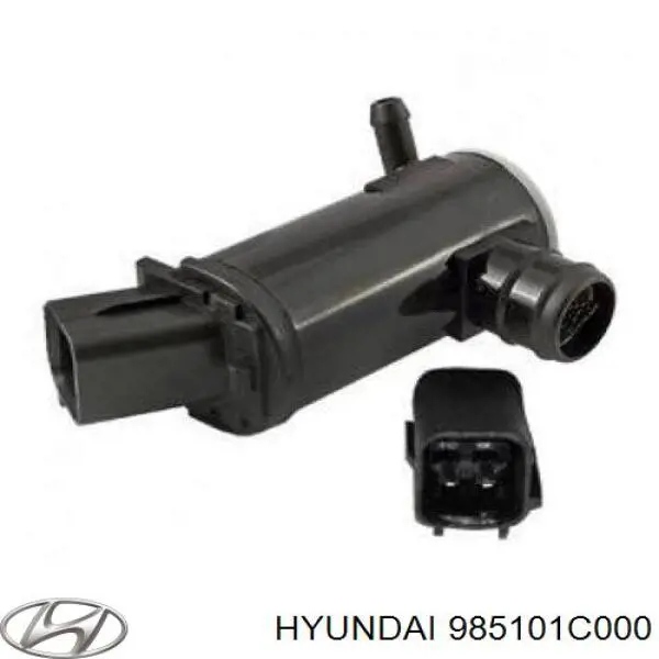 985101C000 HYUNDAI/KIA Bomba de agua limpiaparabrisas, delantera